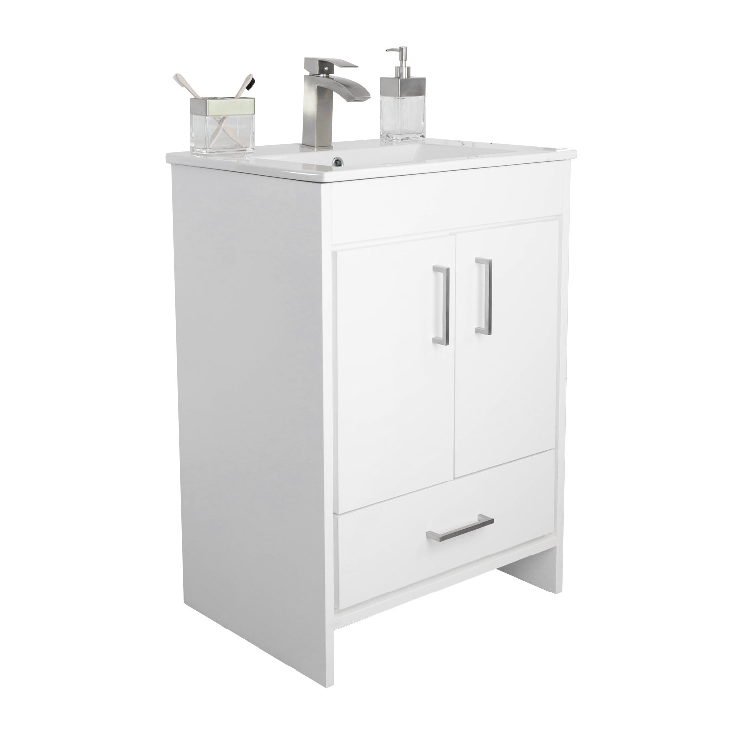 Latitude Run® Skylar 24" Single Sink Freestanding Bathroom Vanity Set ...