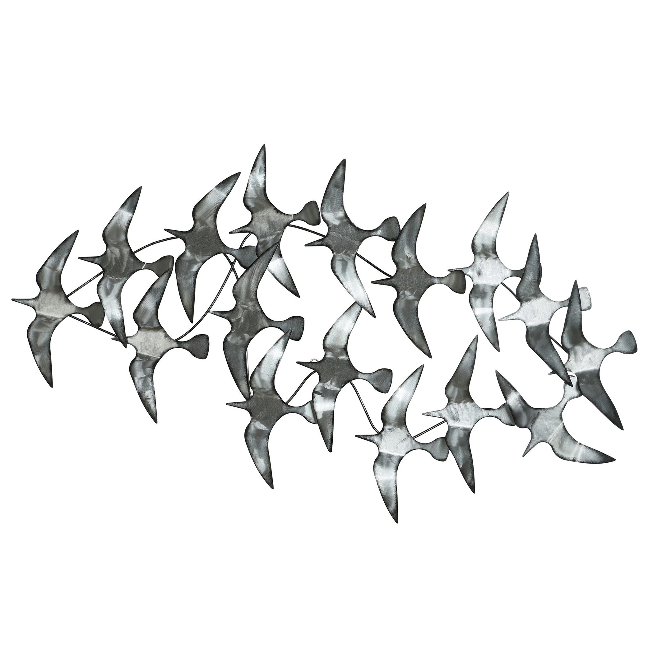 Rosecliff Heights Flock - Metal Wall Décor | Wayfair