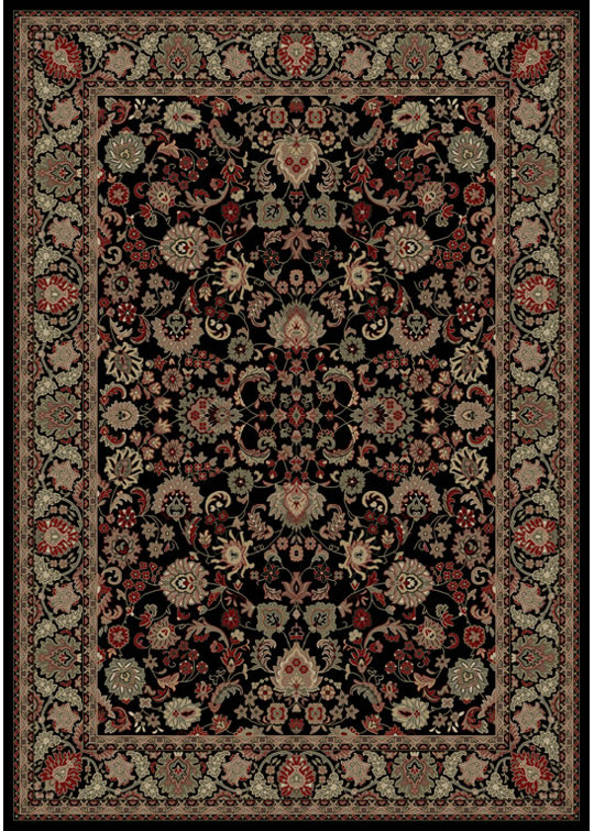 Alcott Hill® Izaiah Oriental Black Area Rug & Reviews | Wayfair.ca