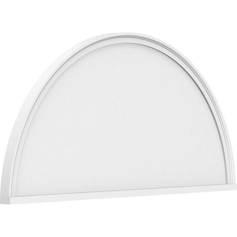 Ekena Millwork Half Round Smooth Architectural Grade PVC Pediment | Wayfair