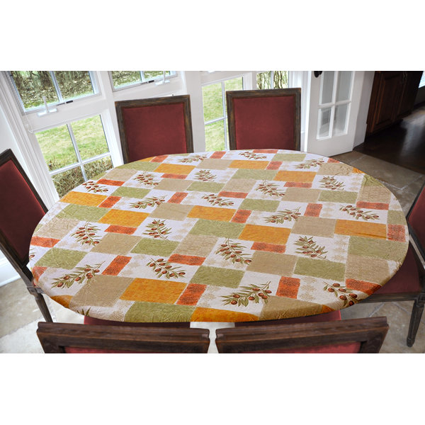 Red Barrel Studio® Veneshia Oval Tablecloth | Wayfair