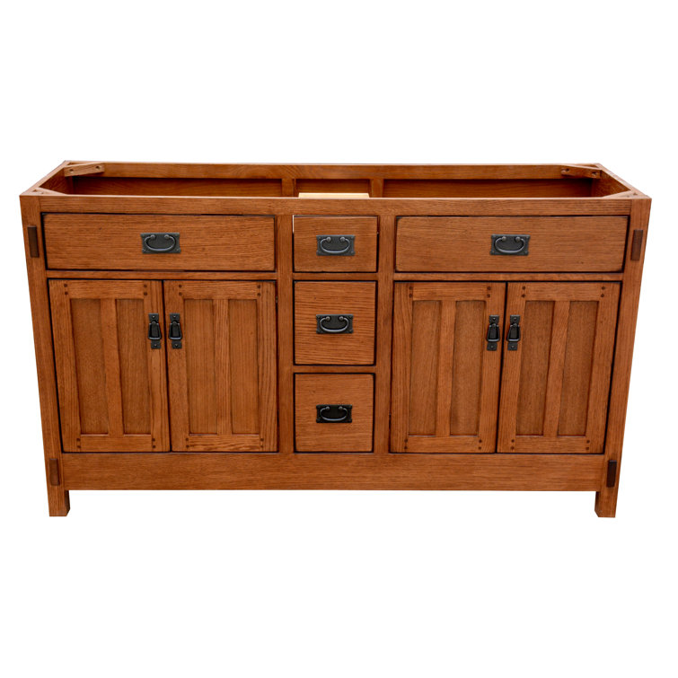 Darby Home Co American Craftsman 60" Bathroom Vanity Base Only ...