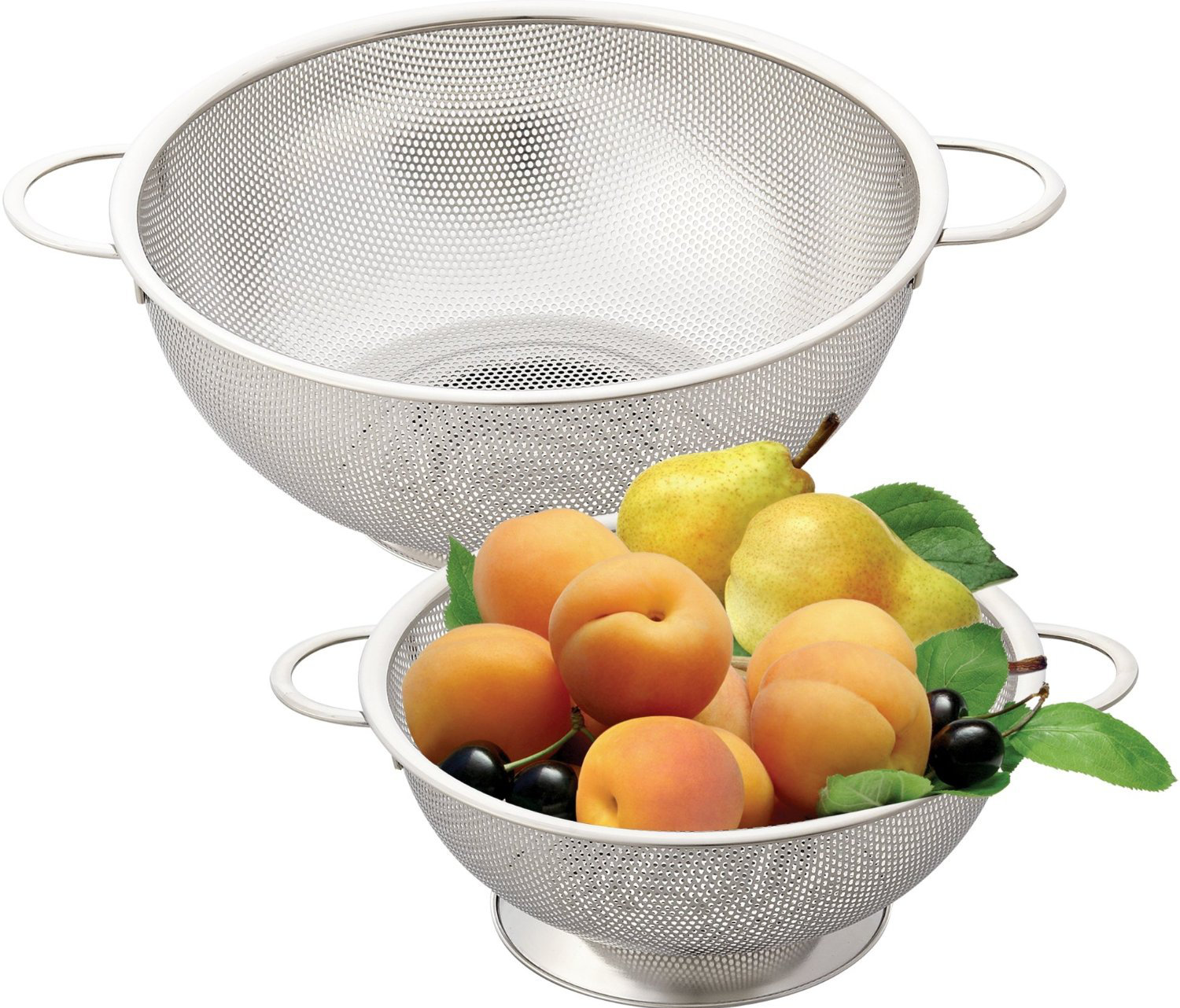 Cook N Home 2 Piece Stainless Steel Colander Set & Reviews | Wayfair