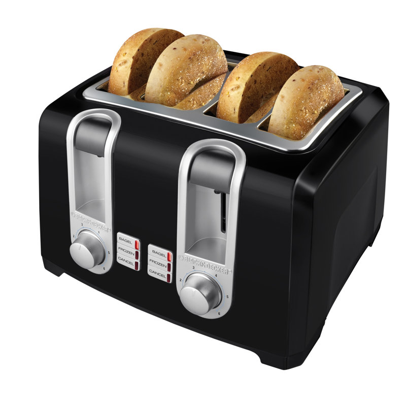 Black + Decker 4 Slice Toaster Extra-Wide Slots Toaster & Reviews ...