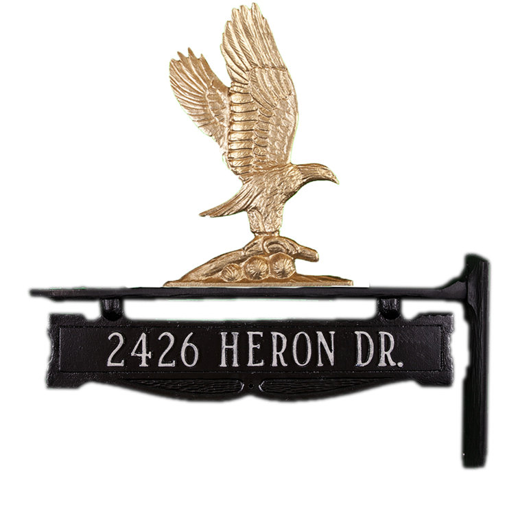 Montague Metal Products 1-Line Address Post | Wayfair