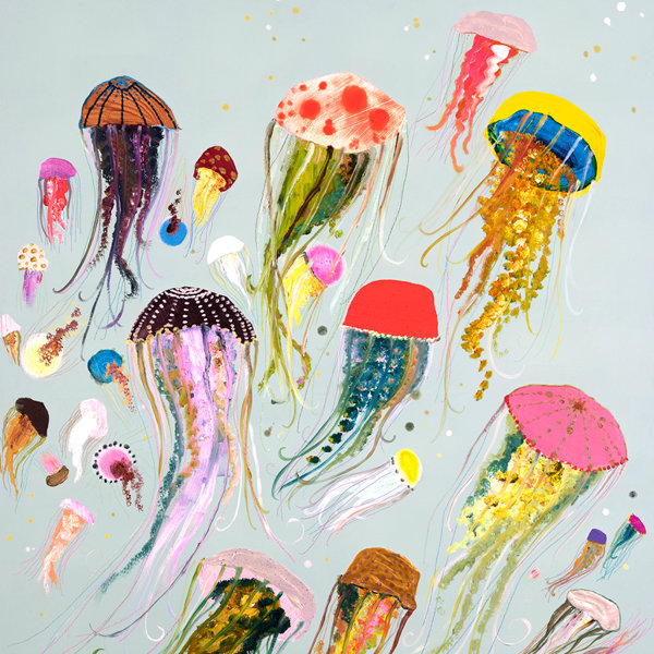 GreenBox Art Greenbox Floating Jellyfish by Eli Halpin - Print on ...