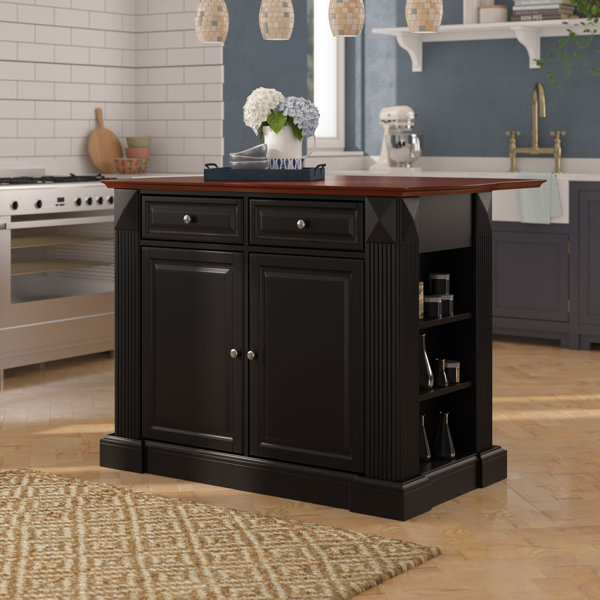 Three Posts™ Diamondback 48'' Kitchen Island & Reviews | Wayfair