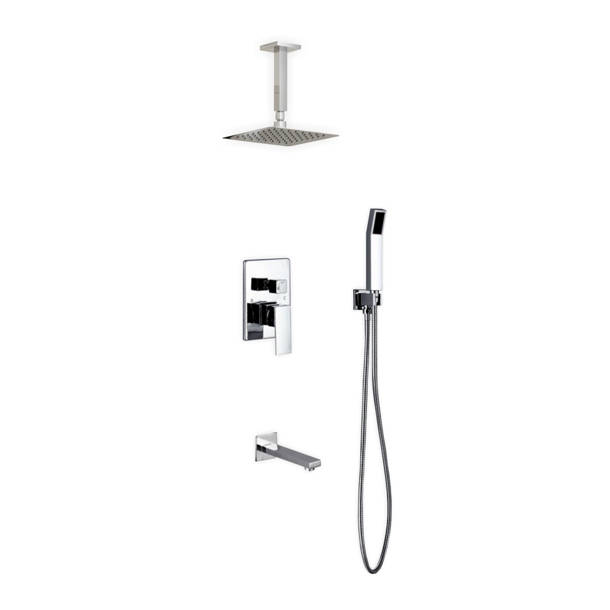Rebrilliant Cahoon Complete Shower System with Rough-in Valve & Reviews ...