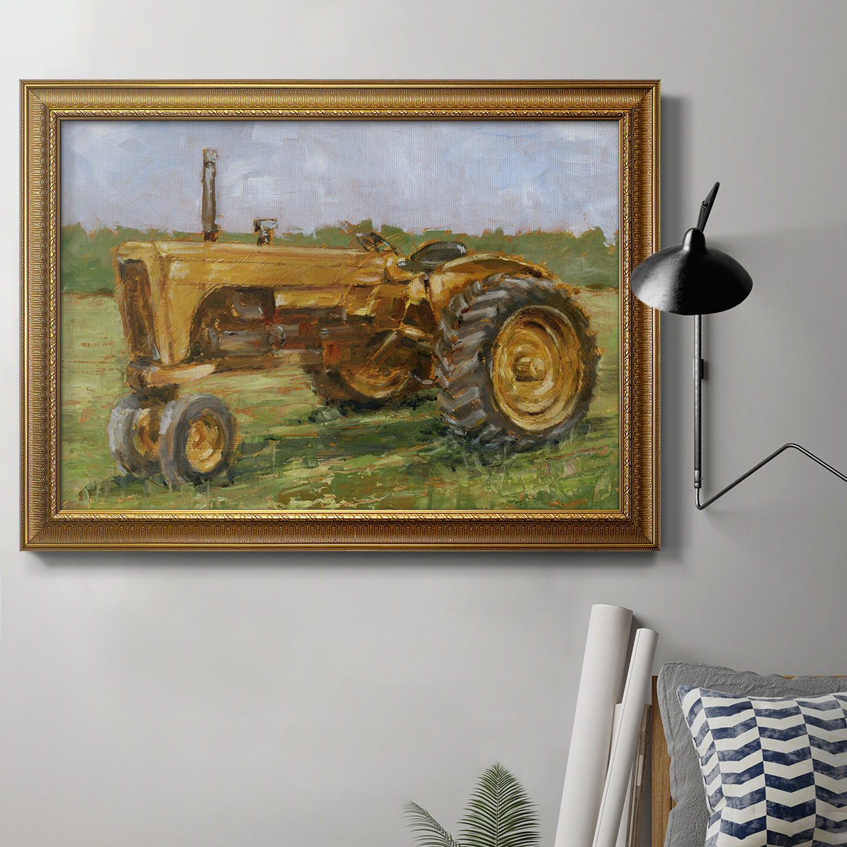 Rosalind Wheeler Rustic Tractors IV - Picture Frame Painting on Canvas ...