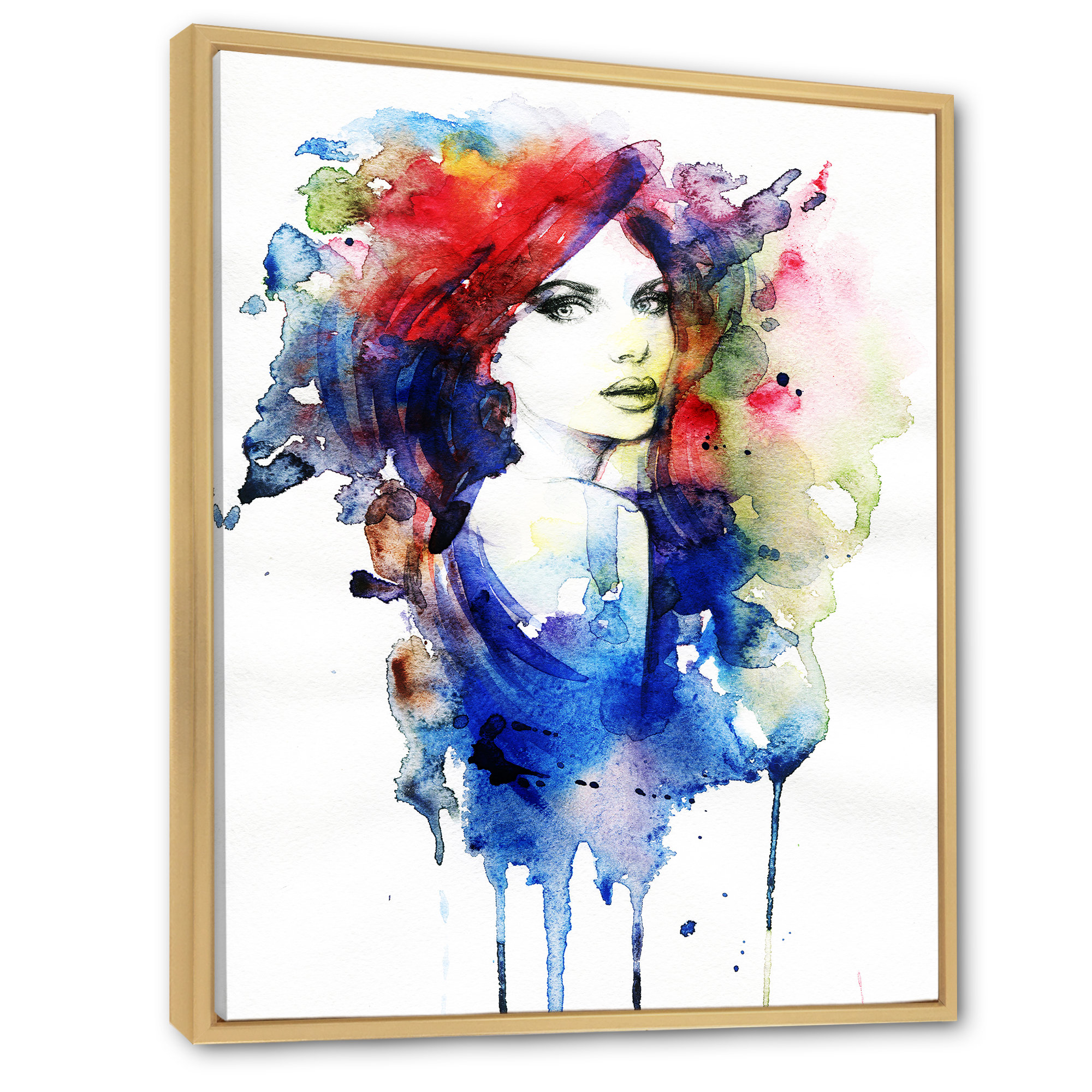 House of Hampton® Colorful Model Woman Portrait IV Colorful Model Woman ...