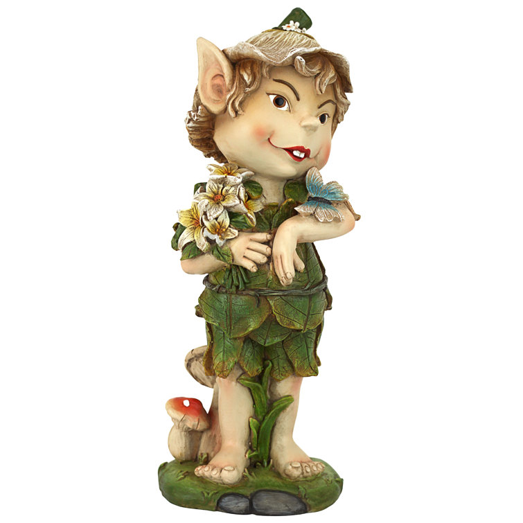 Design Toscano Pixie Perry Elfin Gnome Garden Statue & Reviews | Wayfair.ca
