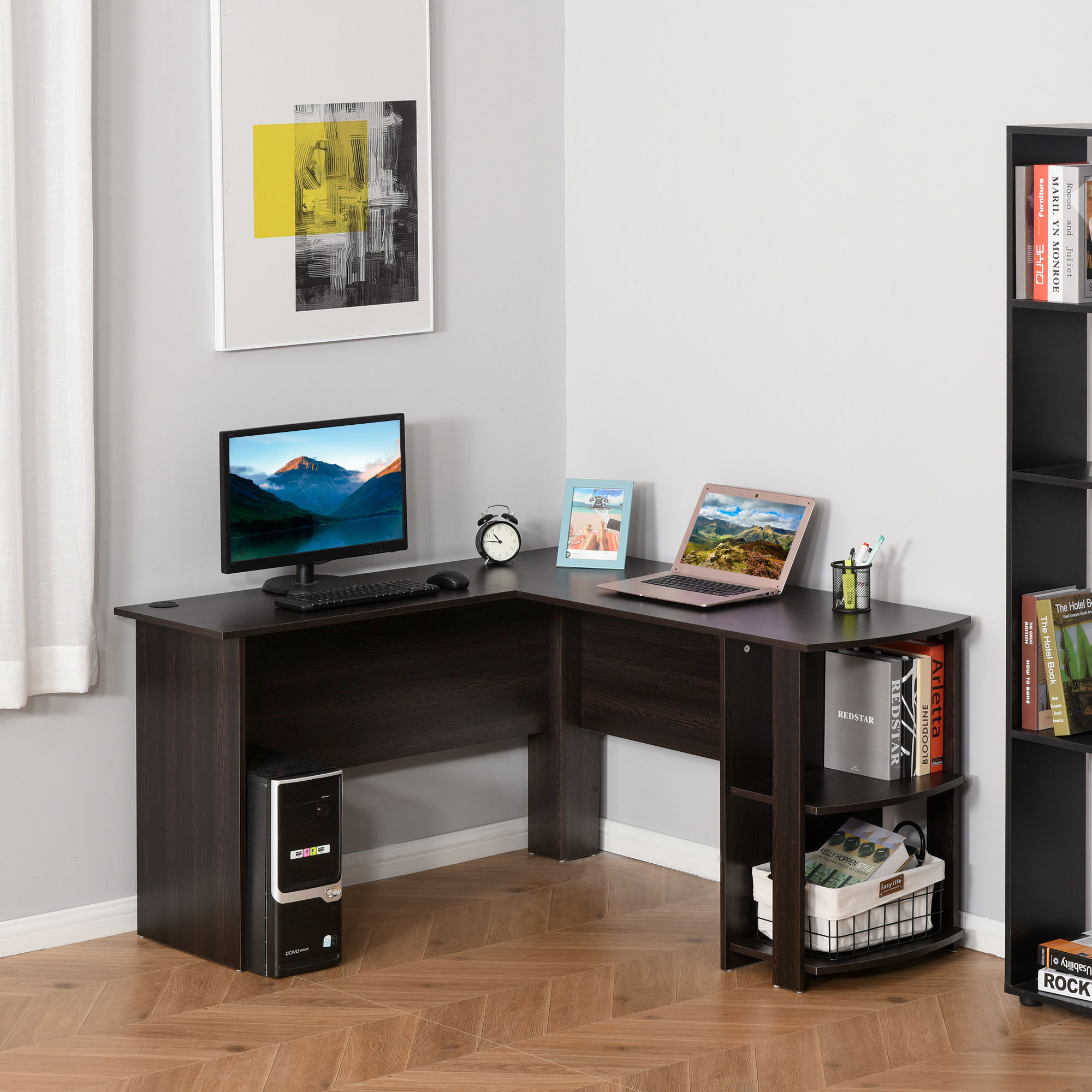 Latitude Run® Morro L-Shape Desk & Reviews | Wayfair