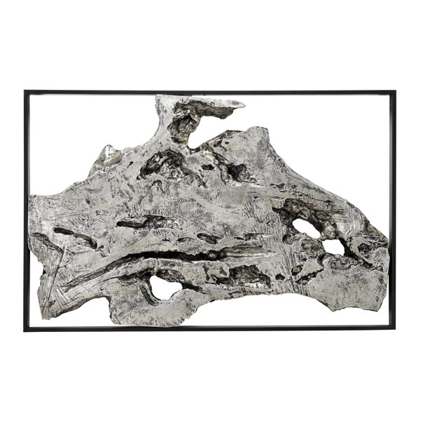 Brayden Studio® Contemporary Abstract Metal Frame Wall Décor & Reviews ...