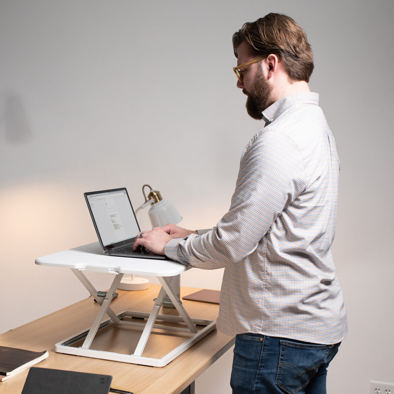 VIvo White Single Top Desk Riser | Wayfair