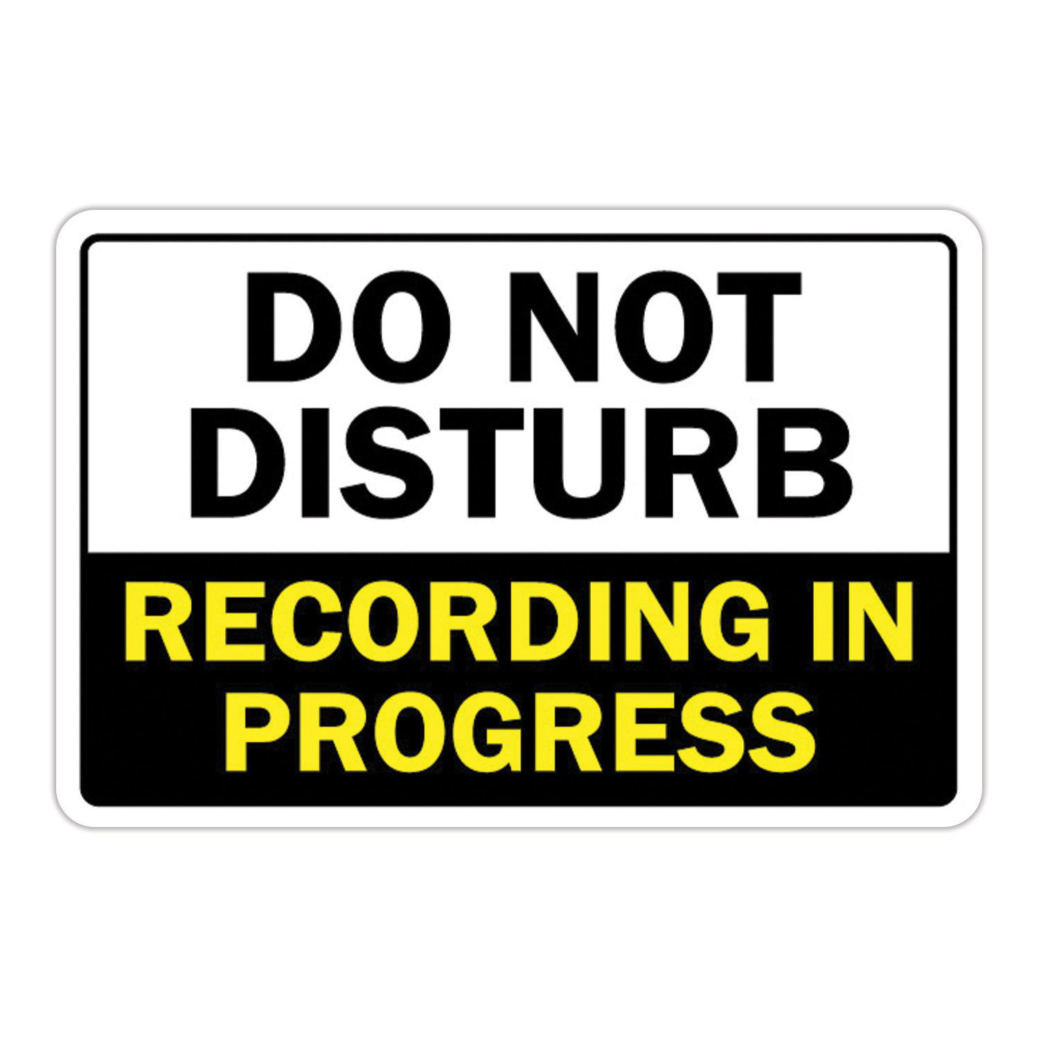 SignMission DOOR KNOCKERS PLEASE NOTE Decal Warning Solicitation Home ...