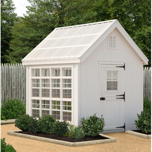 Little Cottage Company Colonial Gable 8 Ft. W x 12 Ft. D Greenhouse ...