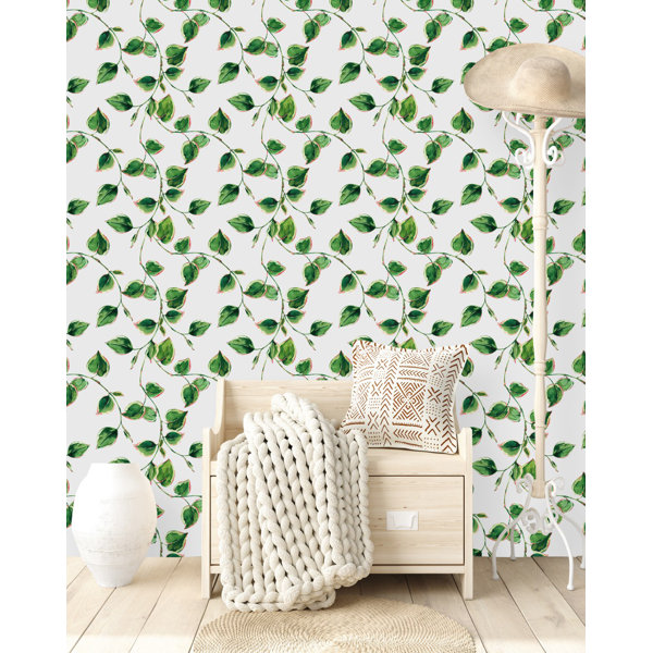 Red Barrel Studio® Kearsten Peel & Stick Floral Wallpaper | Wayfair