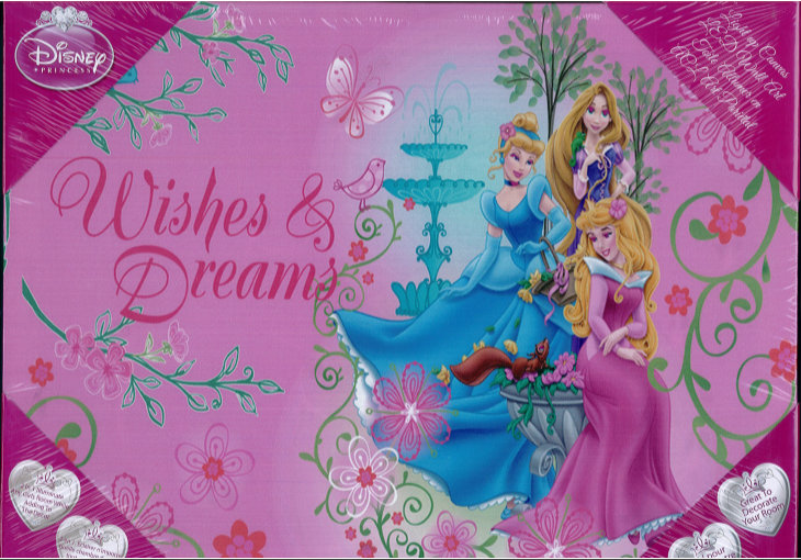 Linen Depot Direct Disney Princess Light Up 2 Piece Graphic Art Set on ...