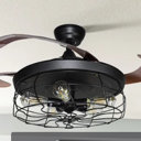 Williston Forge 42'' Howey 3 - Blade Retractable Blades Ceiling Fan ...