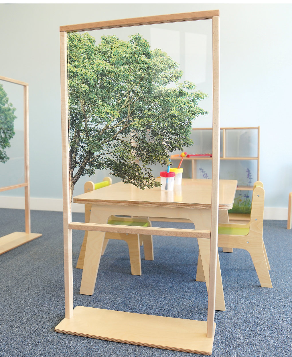 Whitney Bros. Nature View 1 Panel Classroom Divider | Wayfair