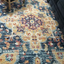 Bungalow Rose Dunnes Oriental Area Rug in Blue & Reviews | Wayfair