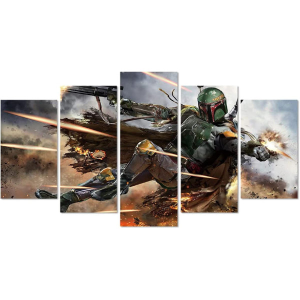 Shuda 5 Panel Canvas Wall Decor 5 Piece Wrapped Canvas Graphic Art Set ...