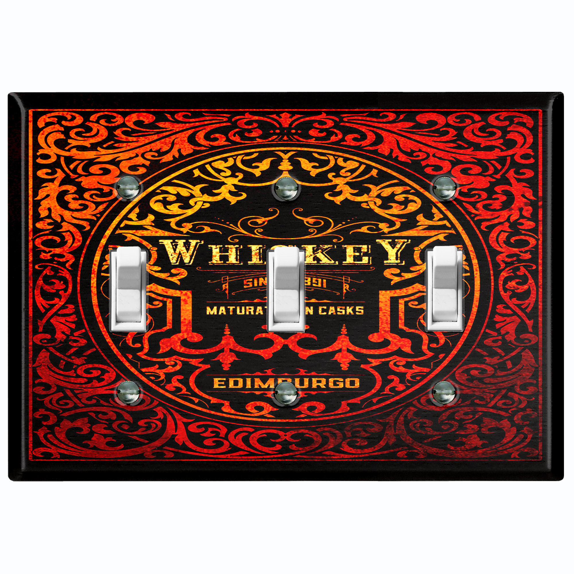 WorldAcc Metal Light Switch Plate Outlet Cover (Vintage Scottish ...