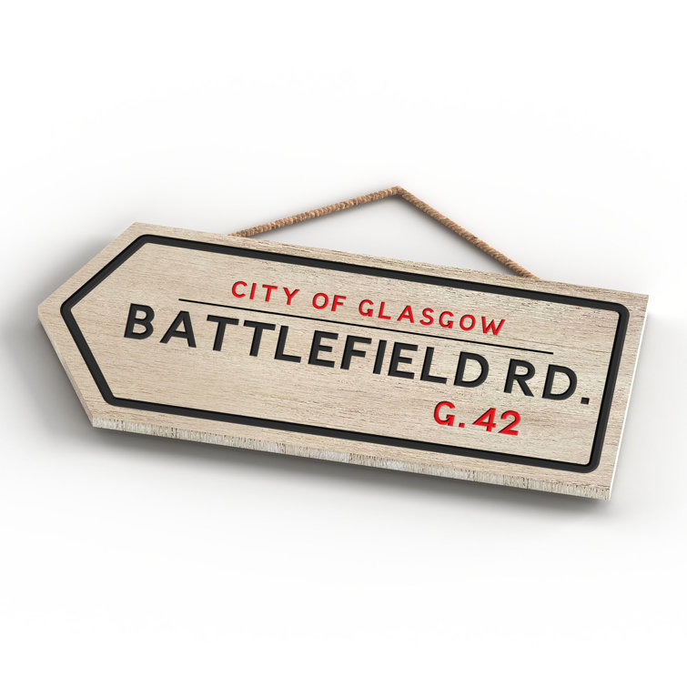 Maturi Road Sign Battlefield Wall Décor | Wayfair.co.uk