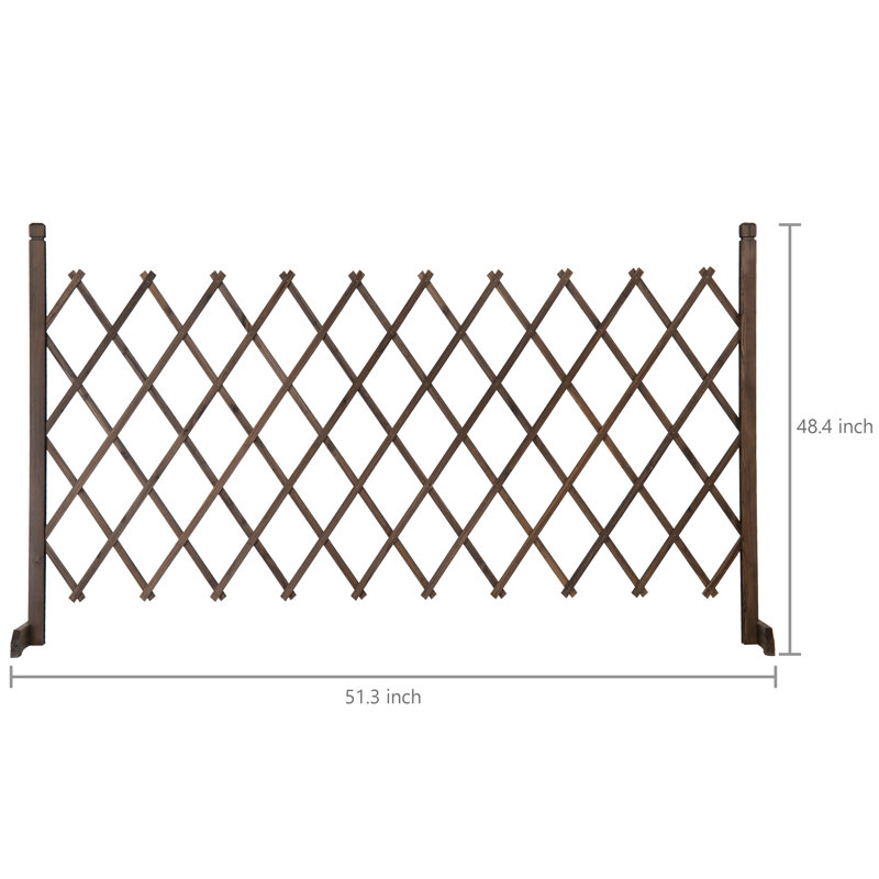 Bay Isle Home Wood Expanding Free Standing Trellis | Wayfair