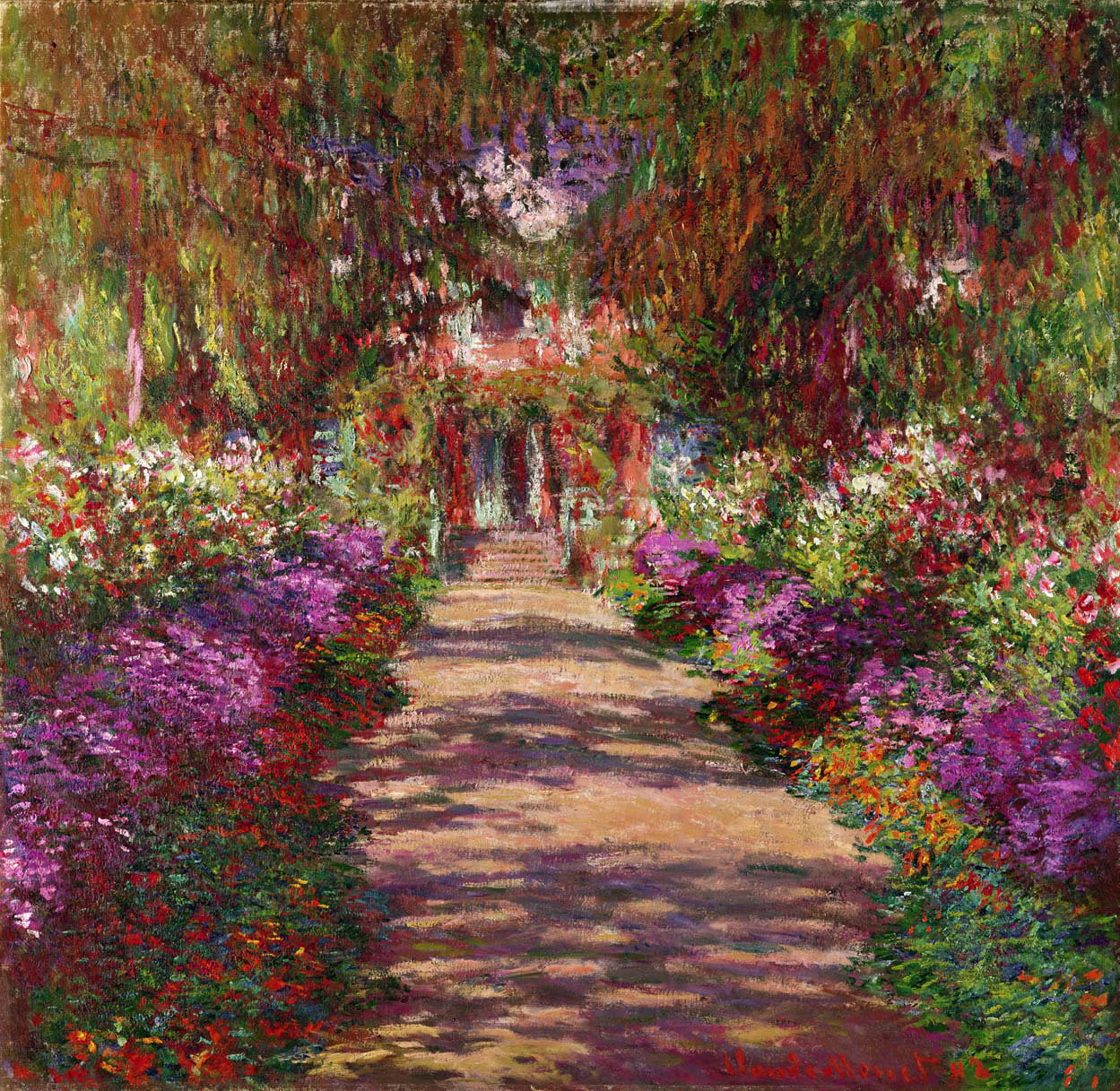 Alcott Hill® Monet A Pathway in Monet's Garden (1902) Wall Decal | Wayfair