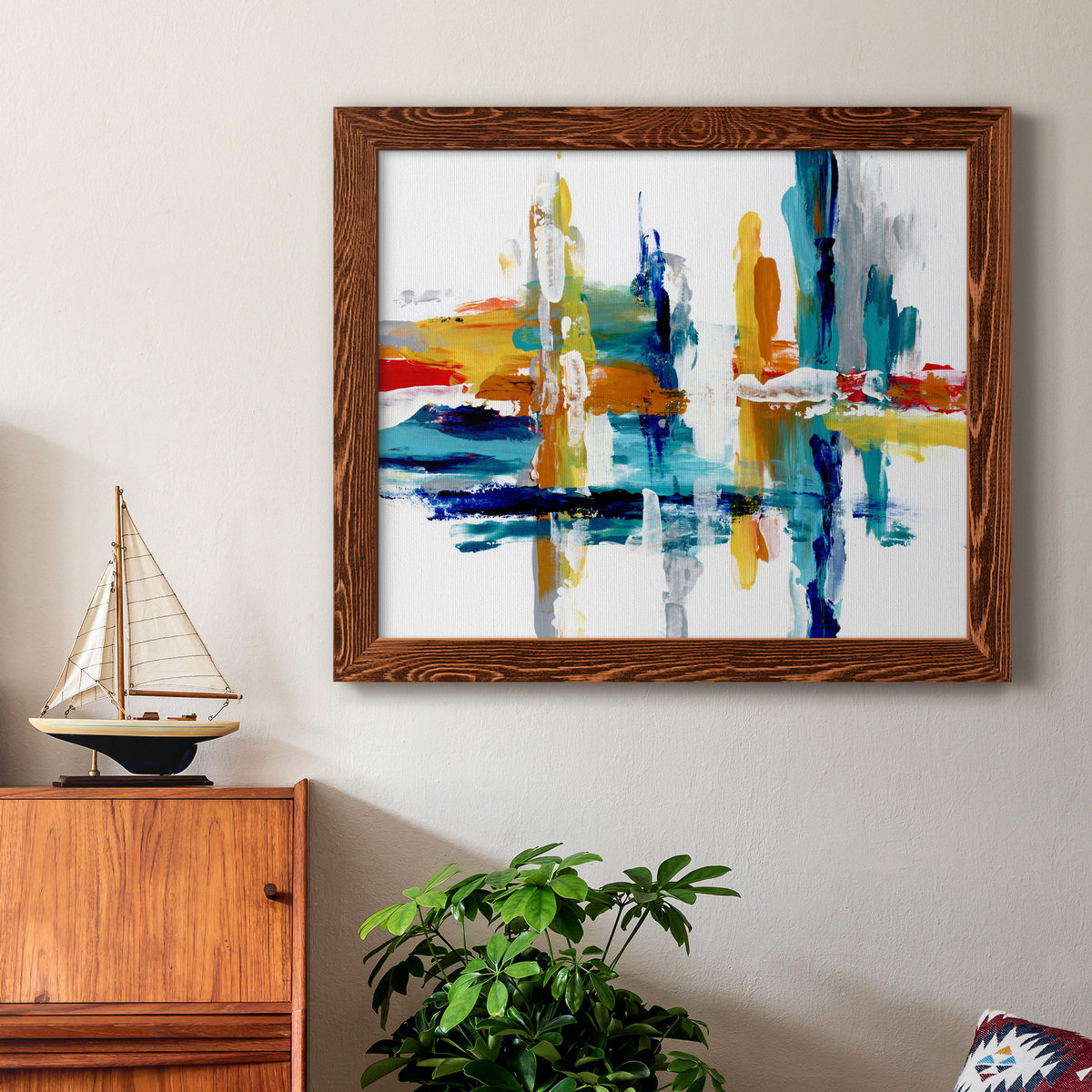 Wrought Studio Captive Color III - Picture Frame Painting on Canvas ...