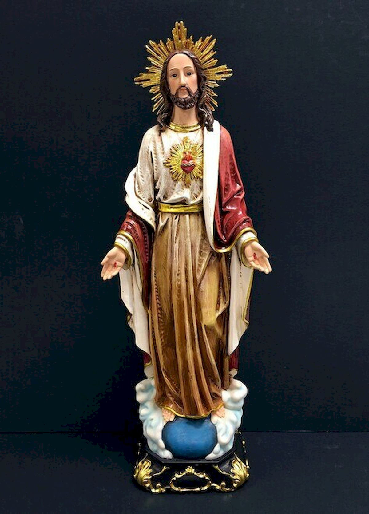 The Holiday Aisle® Jaishri Sacred Heart Of Jesus Statue | Wayfair