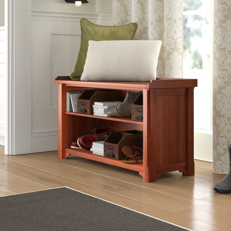 Red Barrel Studio® Gillard Wooden Storage Bench & Reviews | Wayfair