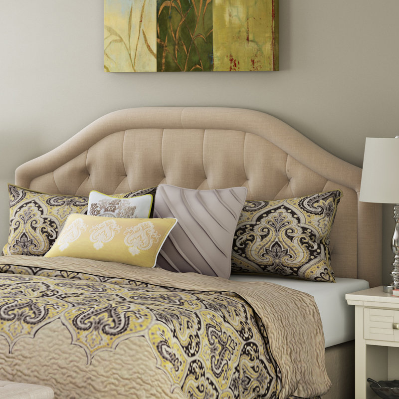 Alcott Hill® Tête de lit tapissier à panneaux pour très grand lit ...