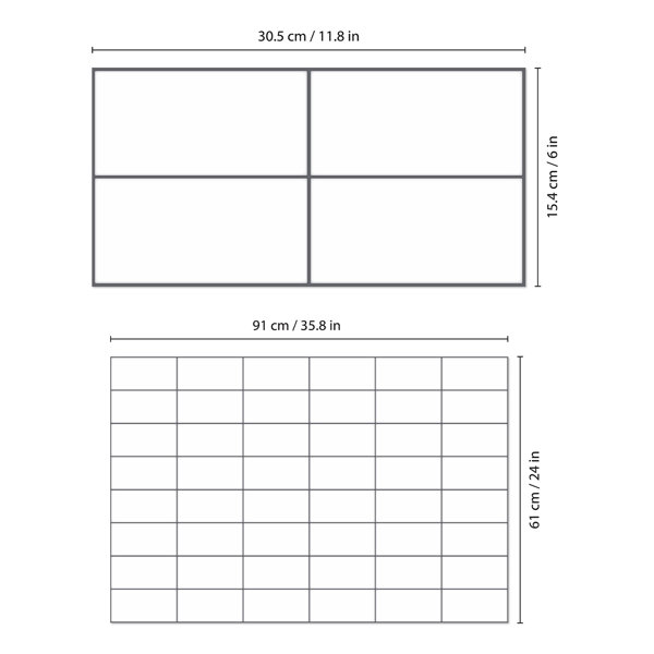 Walplus 6" x 12" Gel Peel & Stick Subway Tile | Wayfair