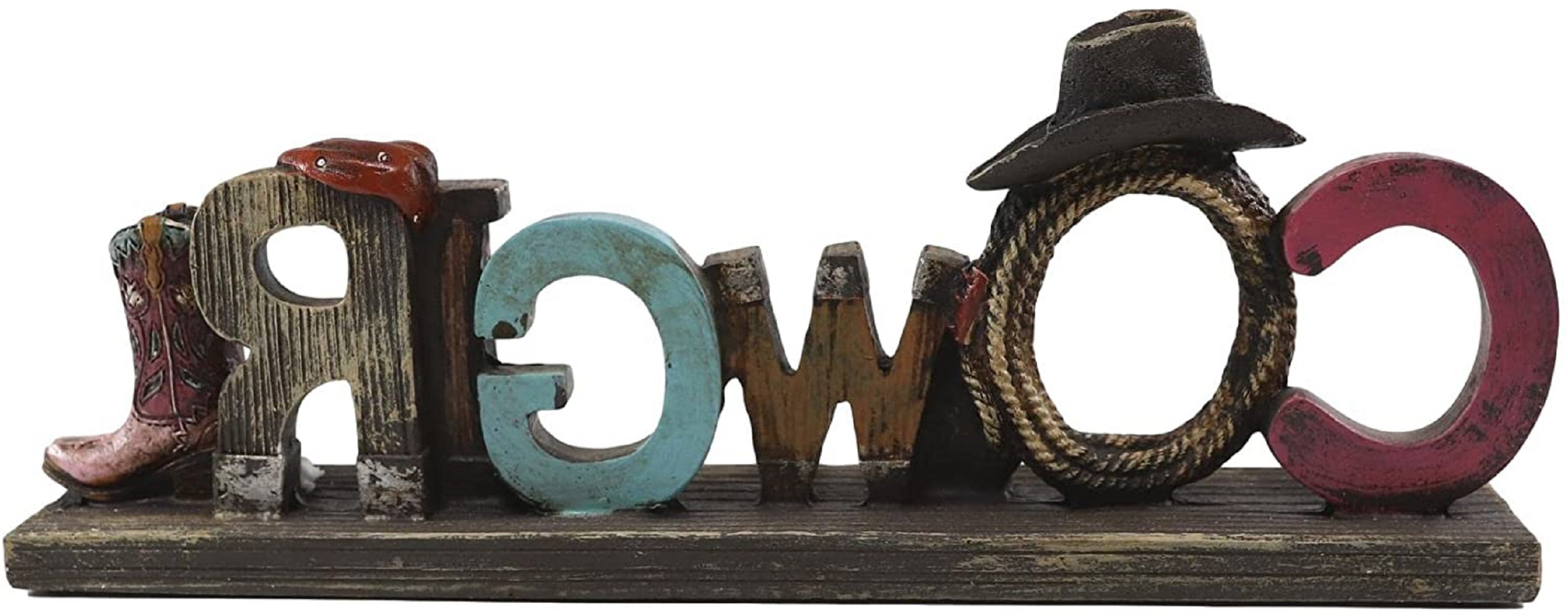 Foundry Select Athenea Rustic Western Star Cowgirl Word Art Sign | Wayfair