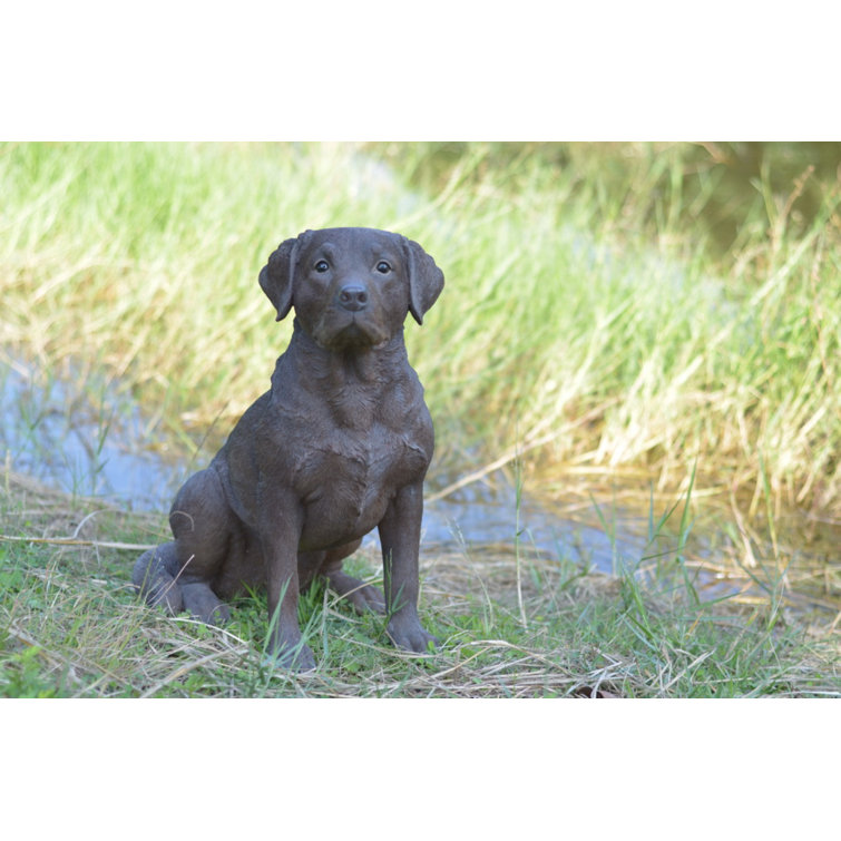 Hi-Line Gift Ltd. Sitting Brown Labrador Retreiver Dog Statue & Reviews ...