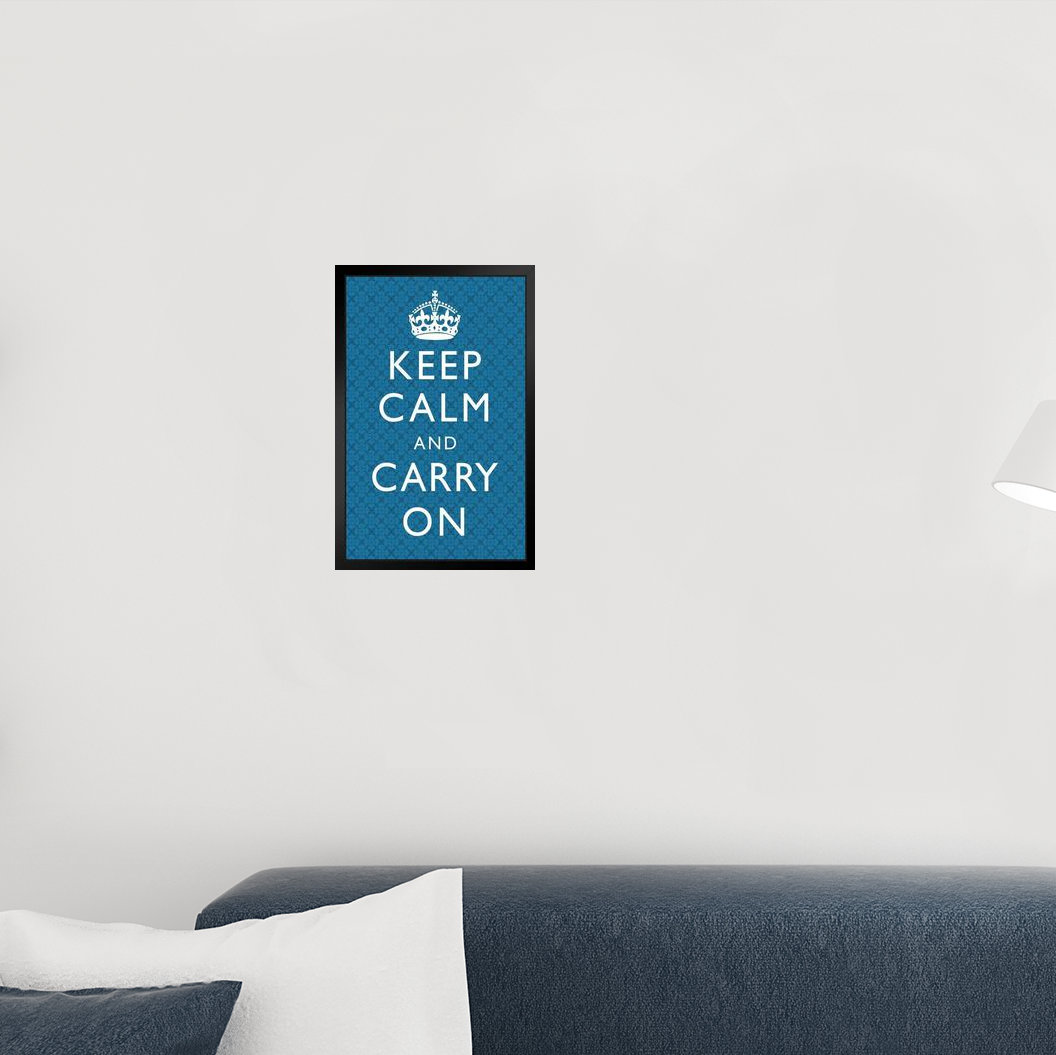 Trinx Keep Calm Carry On Motivational Inspirational WWII British Morale ...
