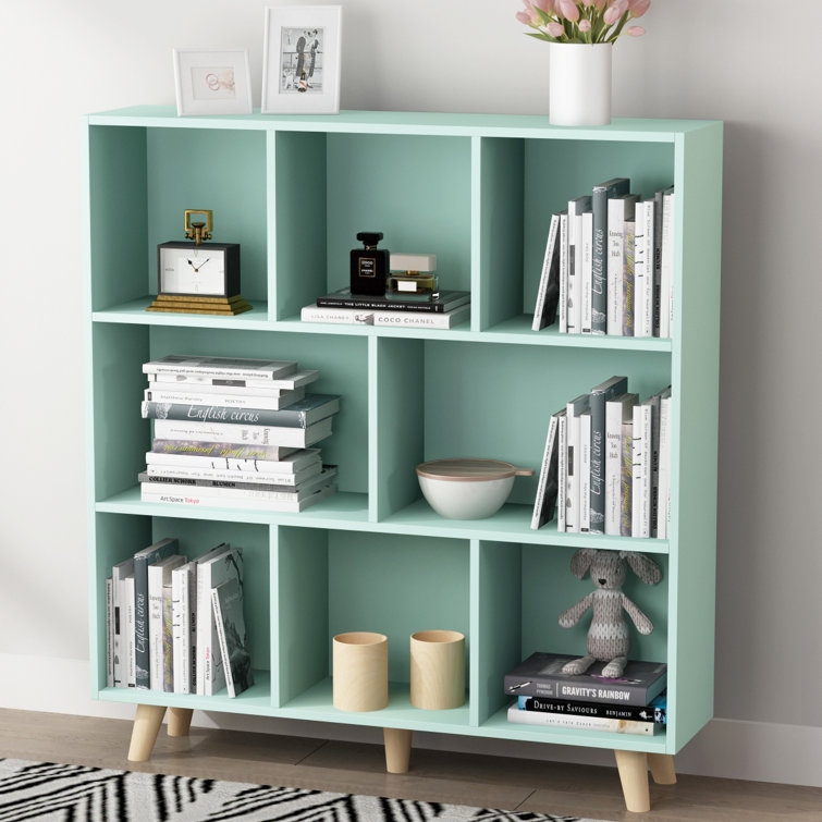Corrigan Studio® Brahn 42.1'' H x 39.4'' W Geometric Bookcase | Wayfair