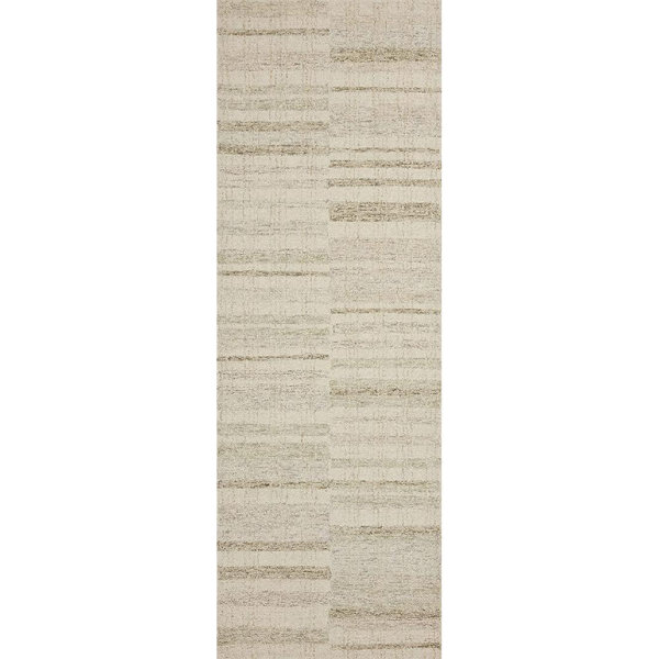 Union Rustic Gvido Handmade Hand Tufted Wool Ivory/Gray Rug | Wayfair
