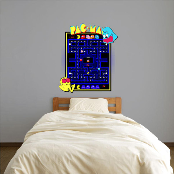 Red Barn Decals Pac Man Arcade Video Game Removable Printed Wall Decal ...