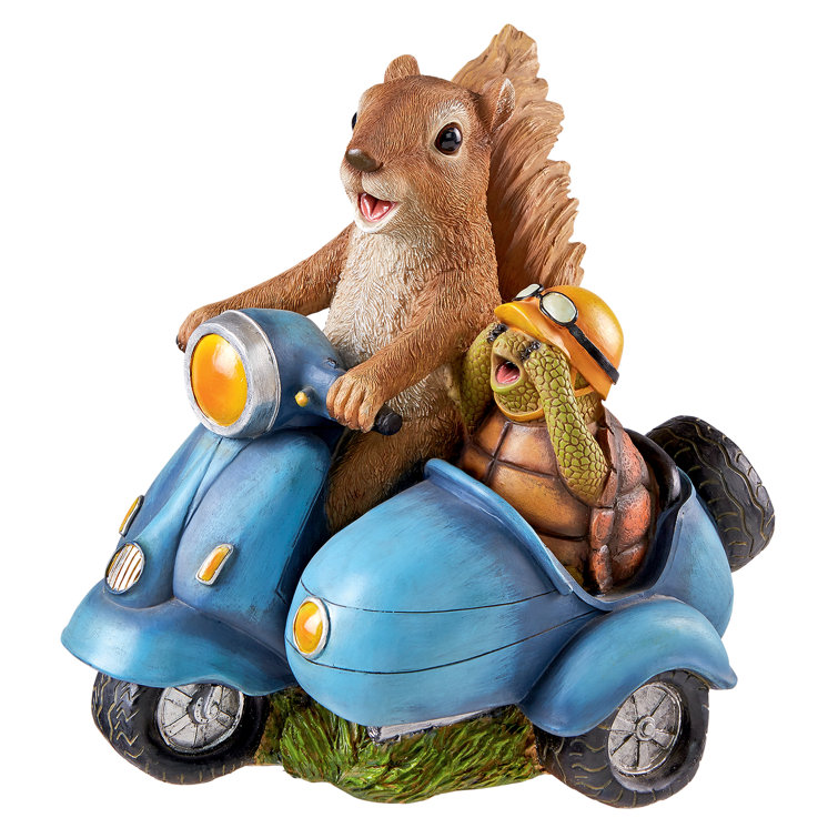 Design Toscano Born to Be Wild Squirrel on Motorcycle Statue & Reviews ...