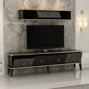Black And Gold Tv Unit | Wayfair.co.uk
