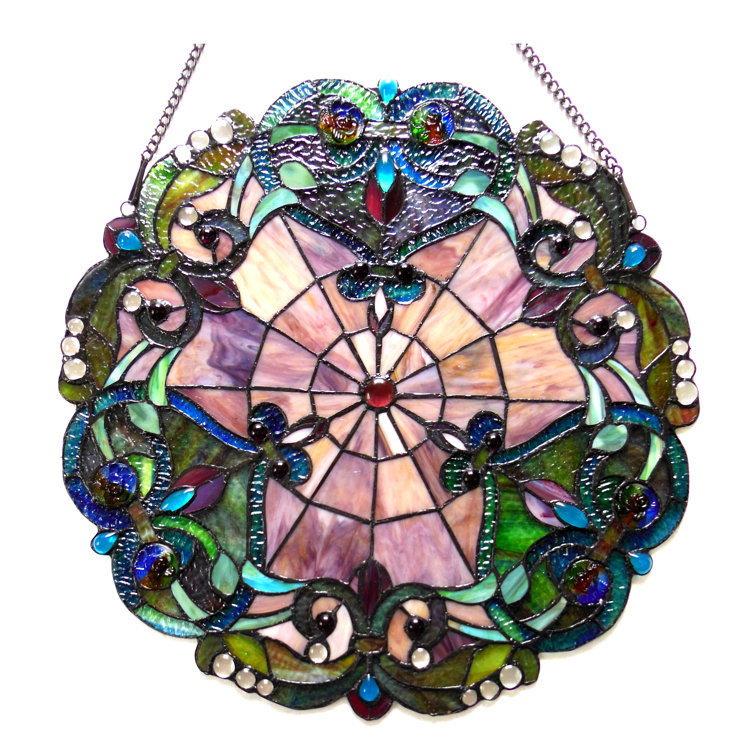 Astoria Grand Tiffany Glass Window Panel & Reviews | Wayfair