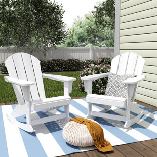 Wayfair | White Patio Rocking Chairs & Gliders You'll Love in 2022