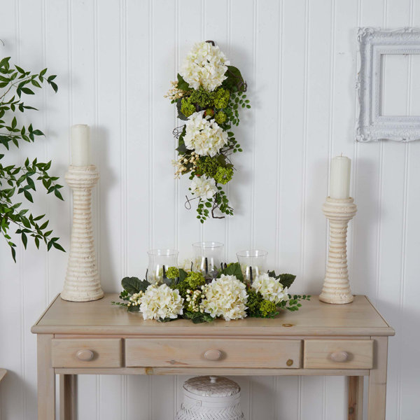 One Allium Way® Swag Faux Hydrangea Swag & Reviews | Wayfair