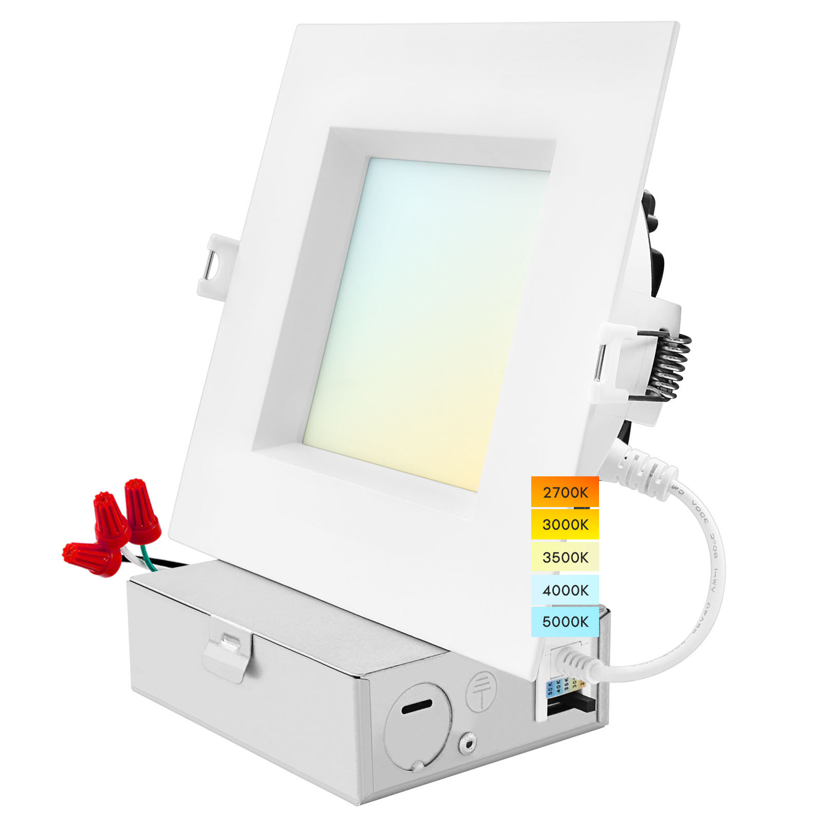 Luxrite 3" Ultra Slim Tunable CCT New Construction IC Rated LED Canless ...