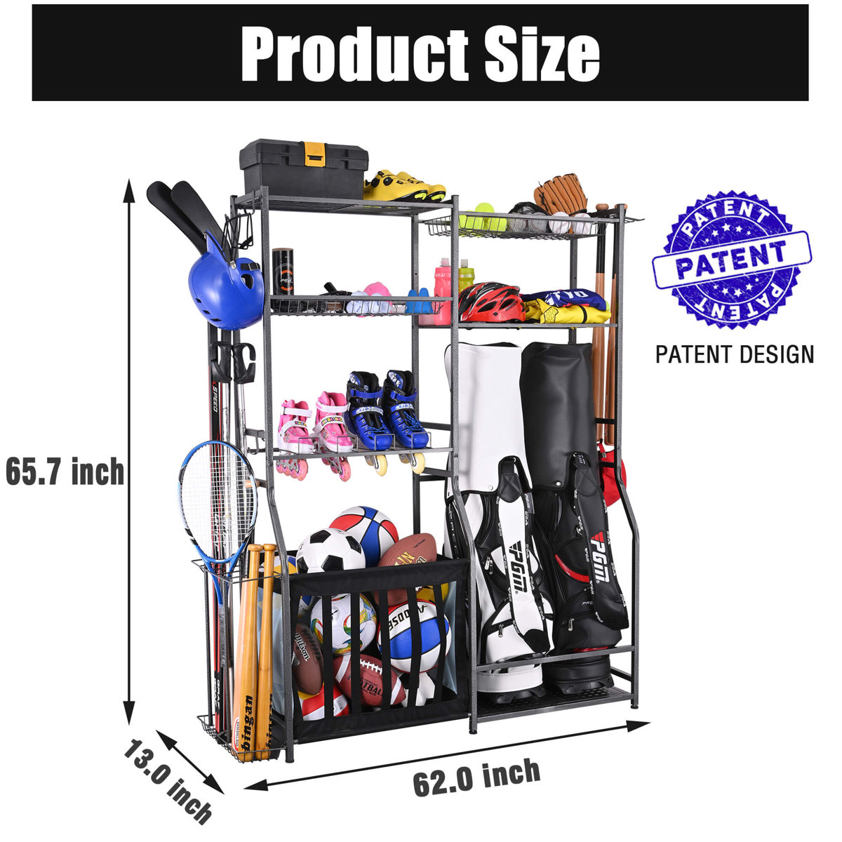 WFX Utility™ Freestanding Sports Rack & Reviews | Wayfair