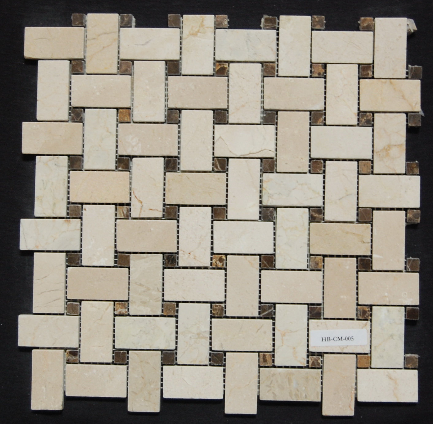 Bloom Stone 1" x 2" Marble Basketweave Mosaic Wall & Floor Tile ...