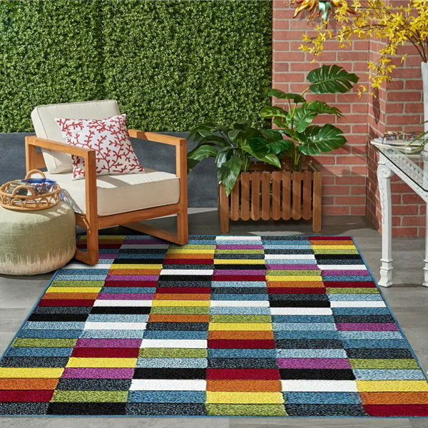 17 Stories Geometric Design Multi Colour Rugs Small Medium Large ...